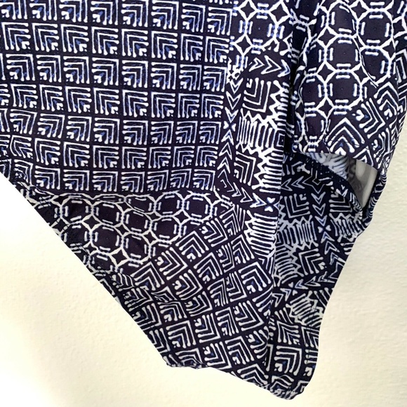 Kona Sol | Swim | Kona Sol Blue Print Laceup One Piece Swimsuit | Poshmark